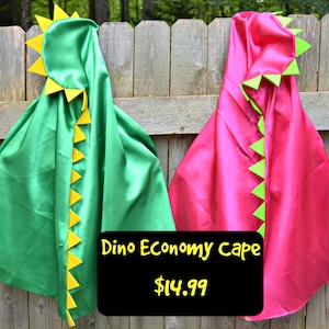 Dinosaur Cape Superhero Cape With Hood. Easy Costume for Halloween or ...