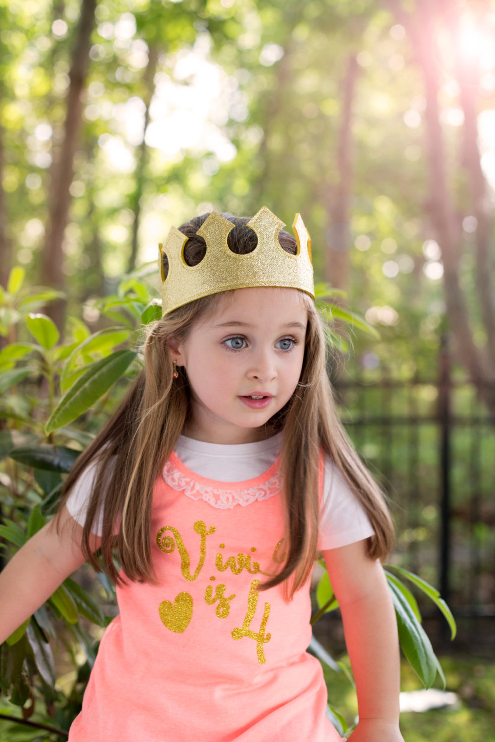 Glitter Felt CROWN. Birthday Crown. Princess Party Favor. Princess ...