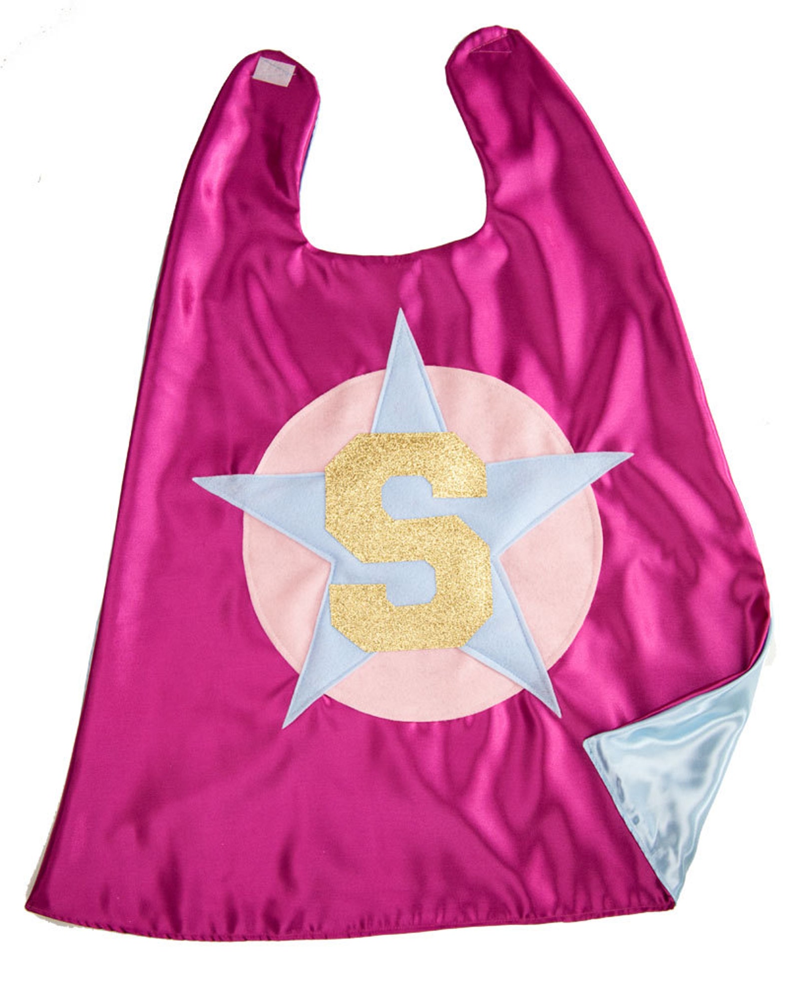 FREE Mask - Princess Cape - Pink Light Blue Cape - Gold Superhero - Two ...