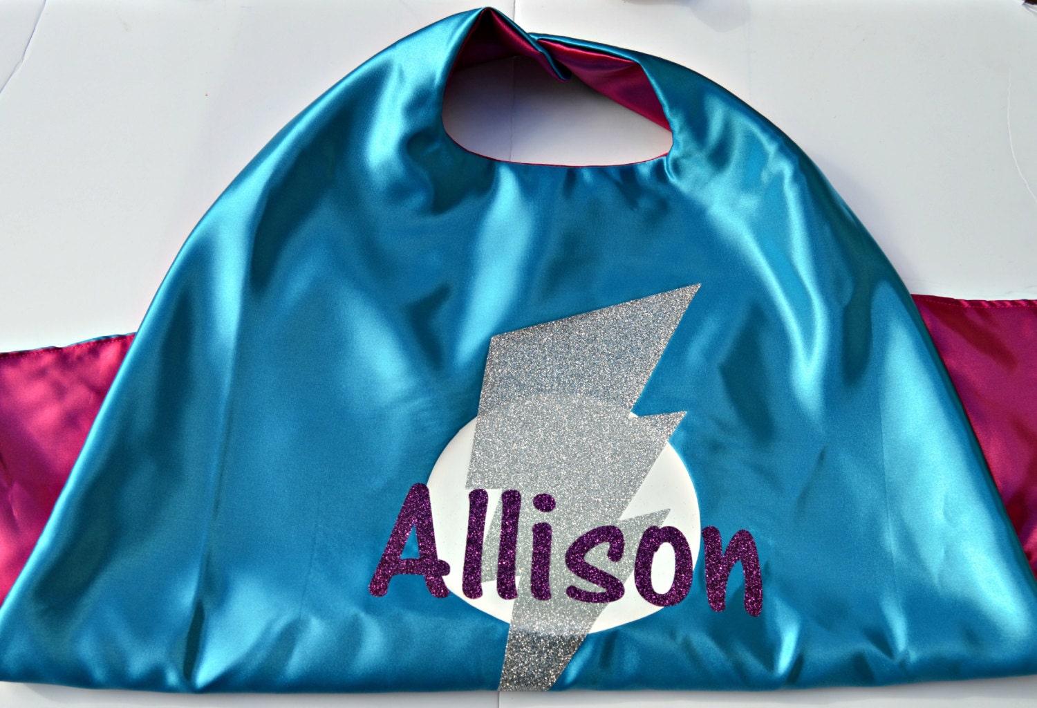 Premium Personalized GLITTER Name Cape. Satin Cape for Kids. | Etsy