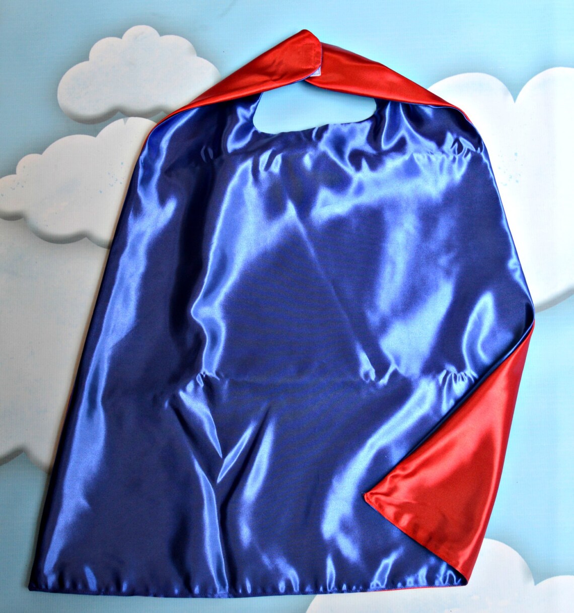Cape. Plain Cape. Reversible Cape. Red and Blue Cape. Kids - Etsy