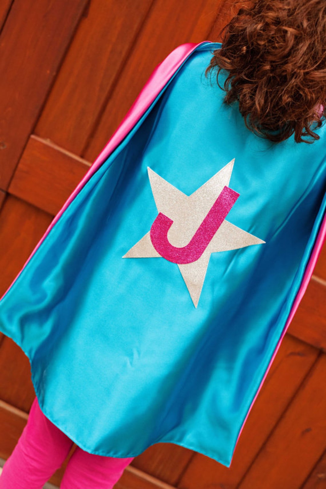 Personalized Superhero Cape – Glitter Star Initial, Satin Costume - Etsy
