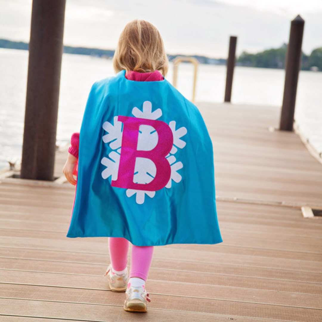 SUPERHERO PRINCESS - Custom Princess Cape - Personalized Snowflake Cape ...