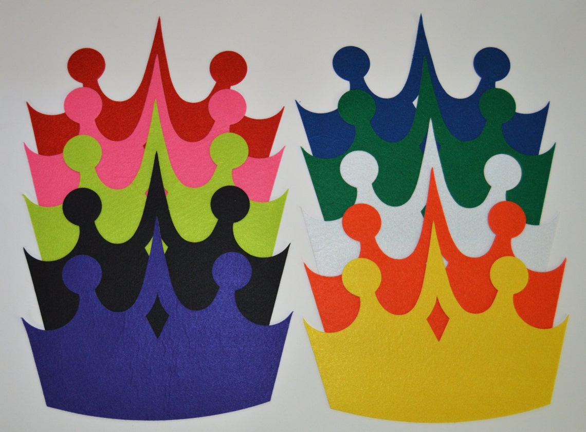 Stick Back Felt Crowns - 10 Felt Crowns - DIY Crowns - Cape Decorating ...