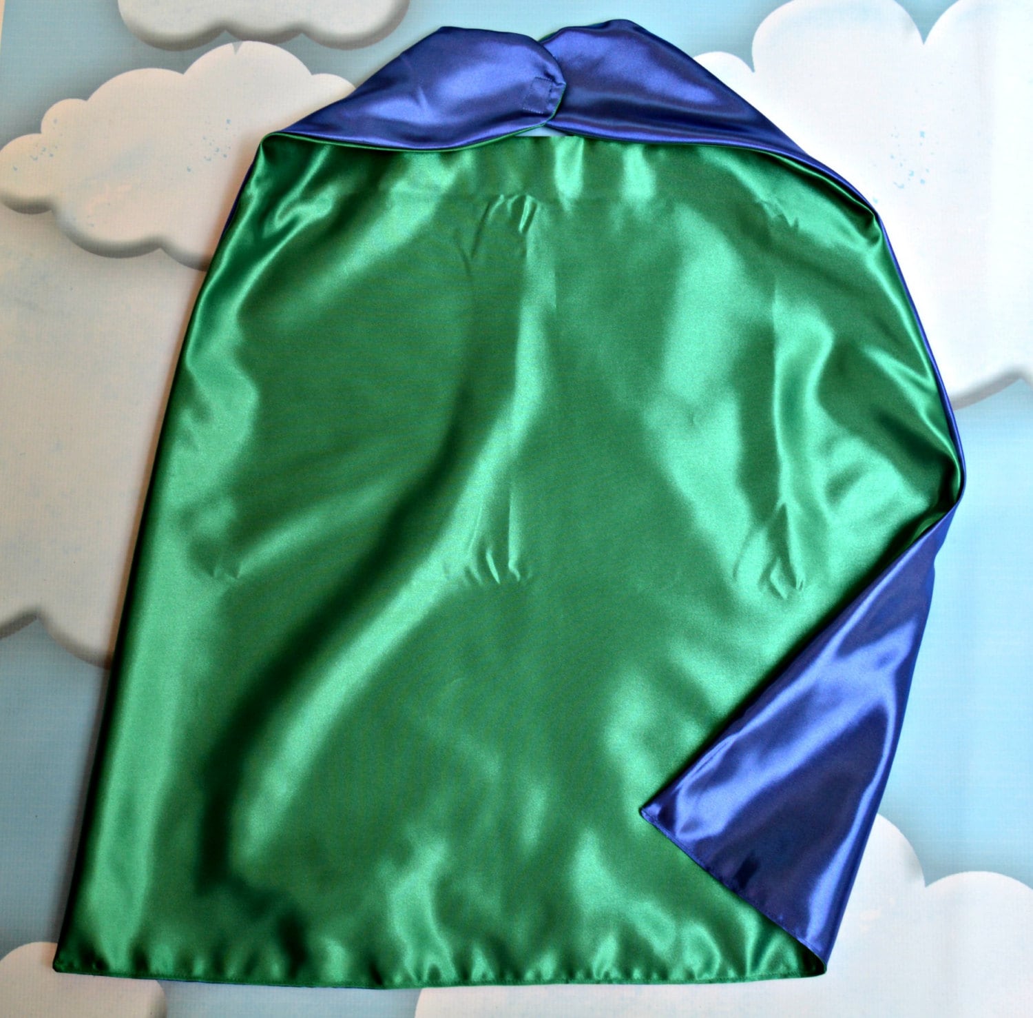 Cape. Plain Cape. Reversible Cape. Green and Blue Cape. Kids Cape. Blue ...