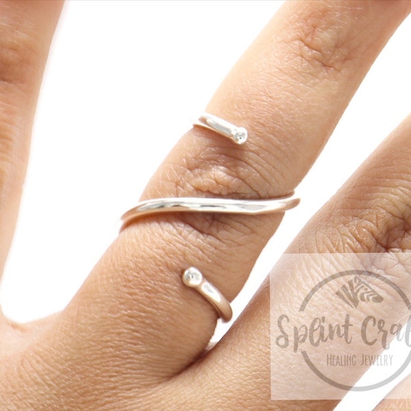 Spiral Swan Splint Rings - Etsy