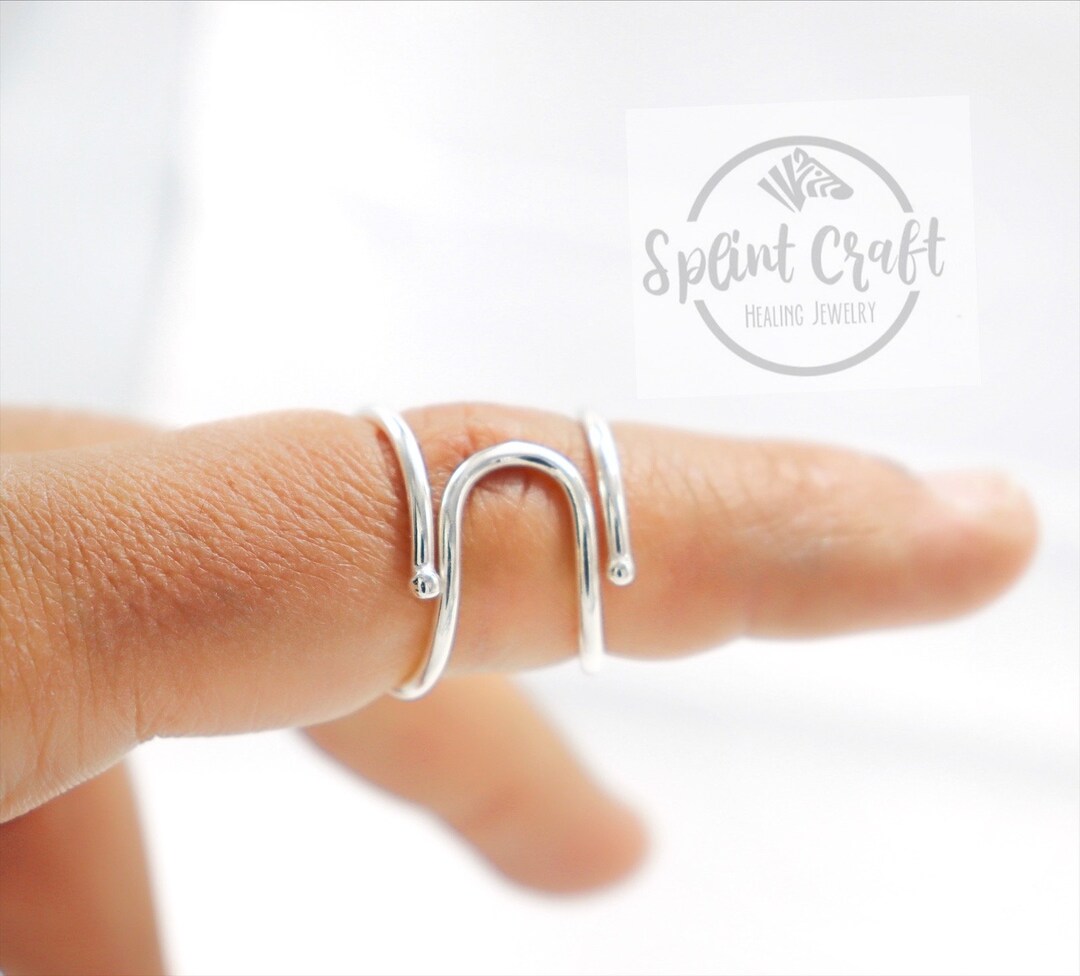 Adjustable Splint Ring - Sterling Silver Swan Splint Ring - RA ...