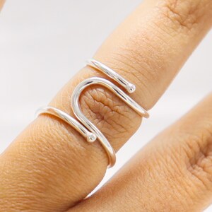 Adjustable Splint Ring - Sterling Silver Swan Splint Ring - RA ...