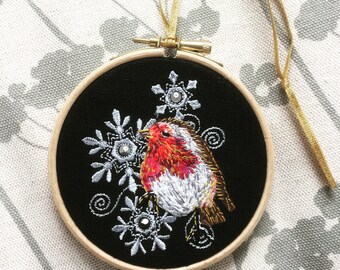 Mini Robin Embroidery - Etsy