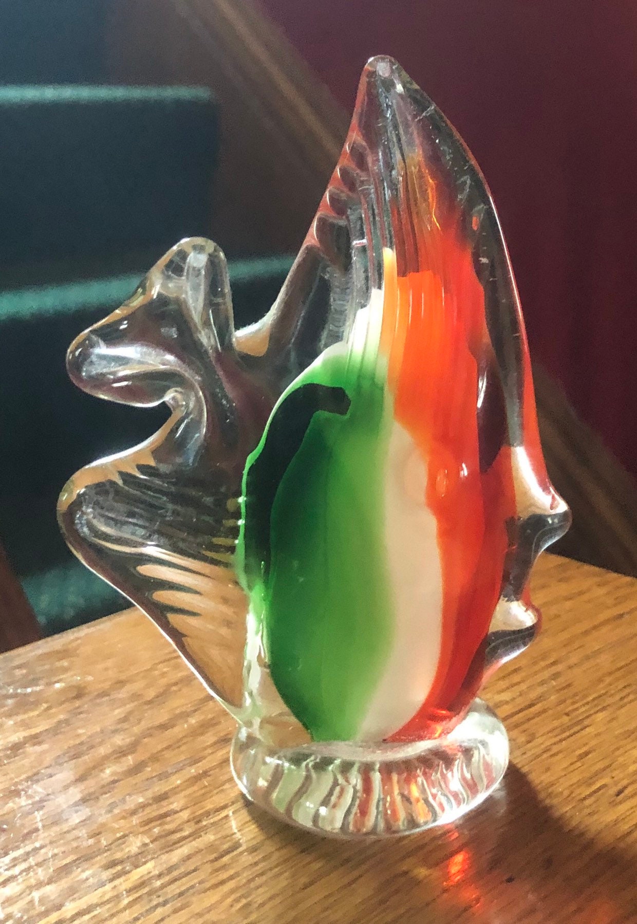 Vintage Art Glass Fish Paperweight - Etsy