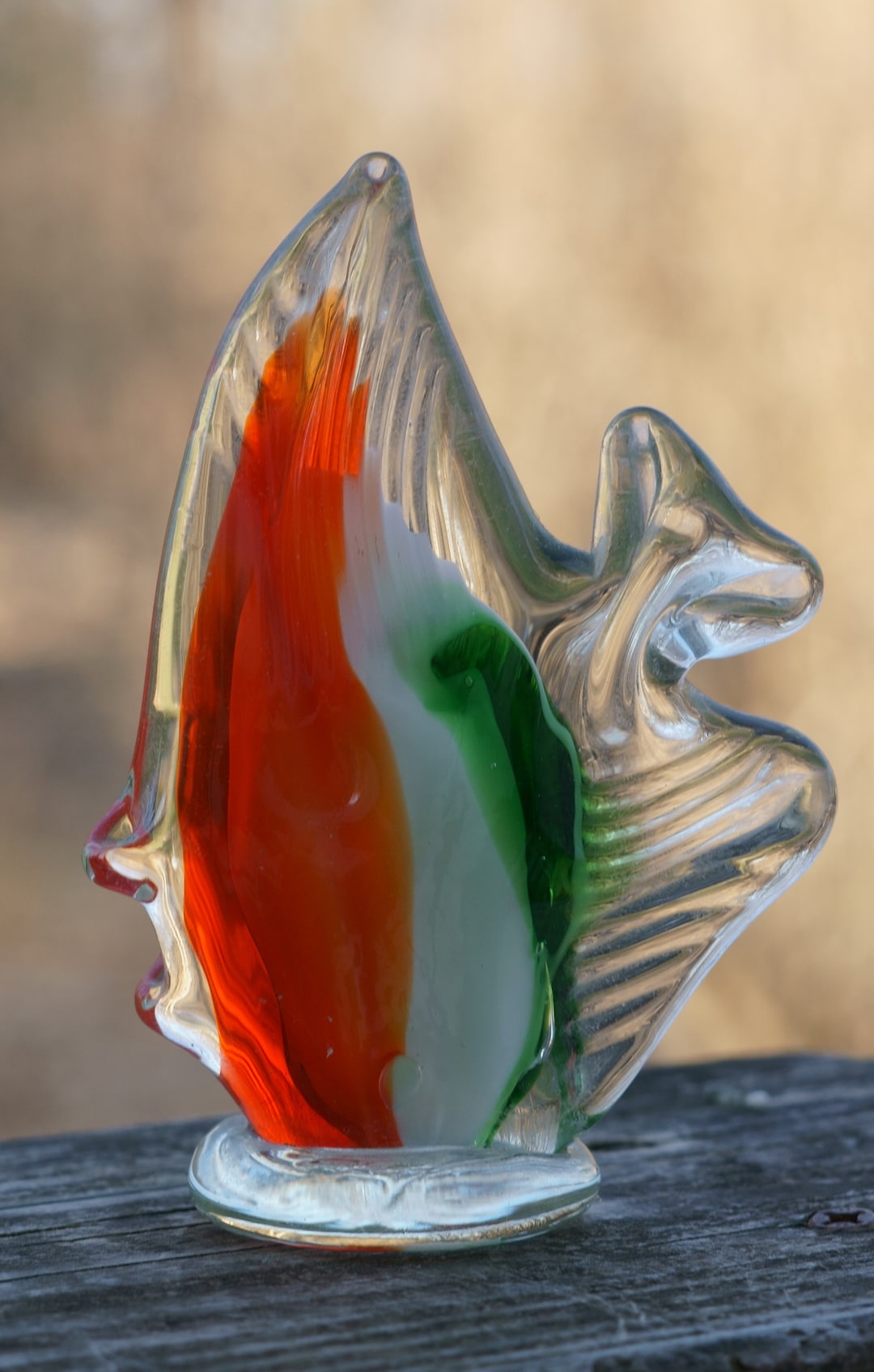 Vintage Art Glass Fish Paperweight - Etsy