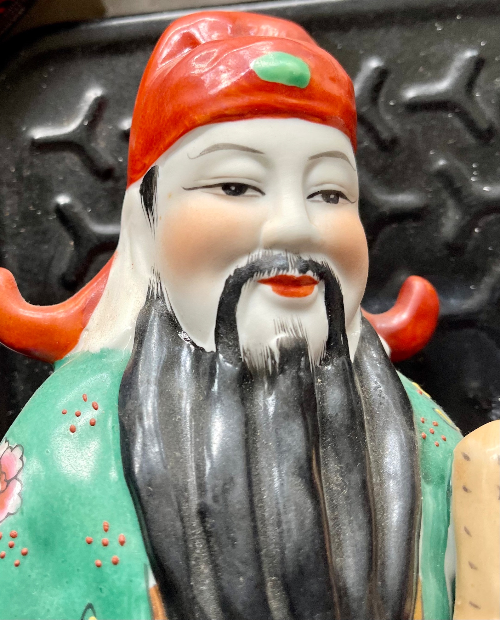 Chinese Deity Statues Set of 3 Gods Box Immortal Figurines Lucky Fu Lu ...