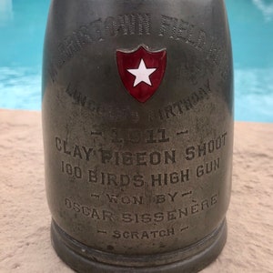 Antique Pewter Tankards With Glass Bottoms/clay Pigeon Shoot/morristown ...