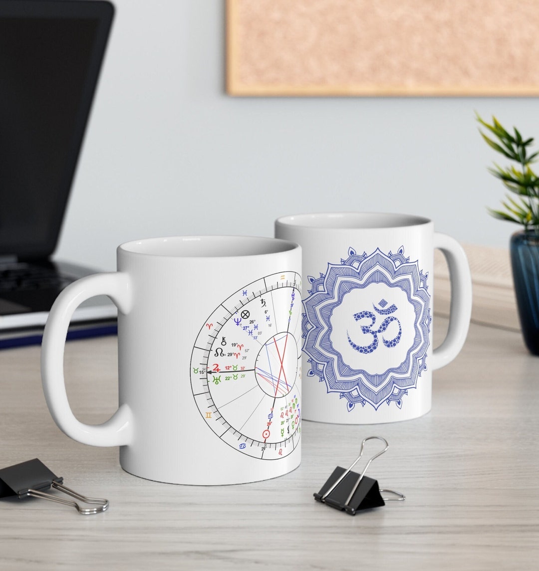 Personalized Astrology Birth Charts Mugs, Custom Astrology Natal Chart ...