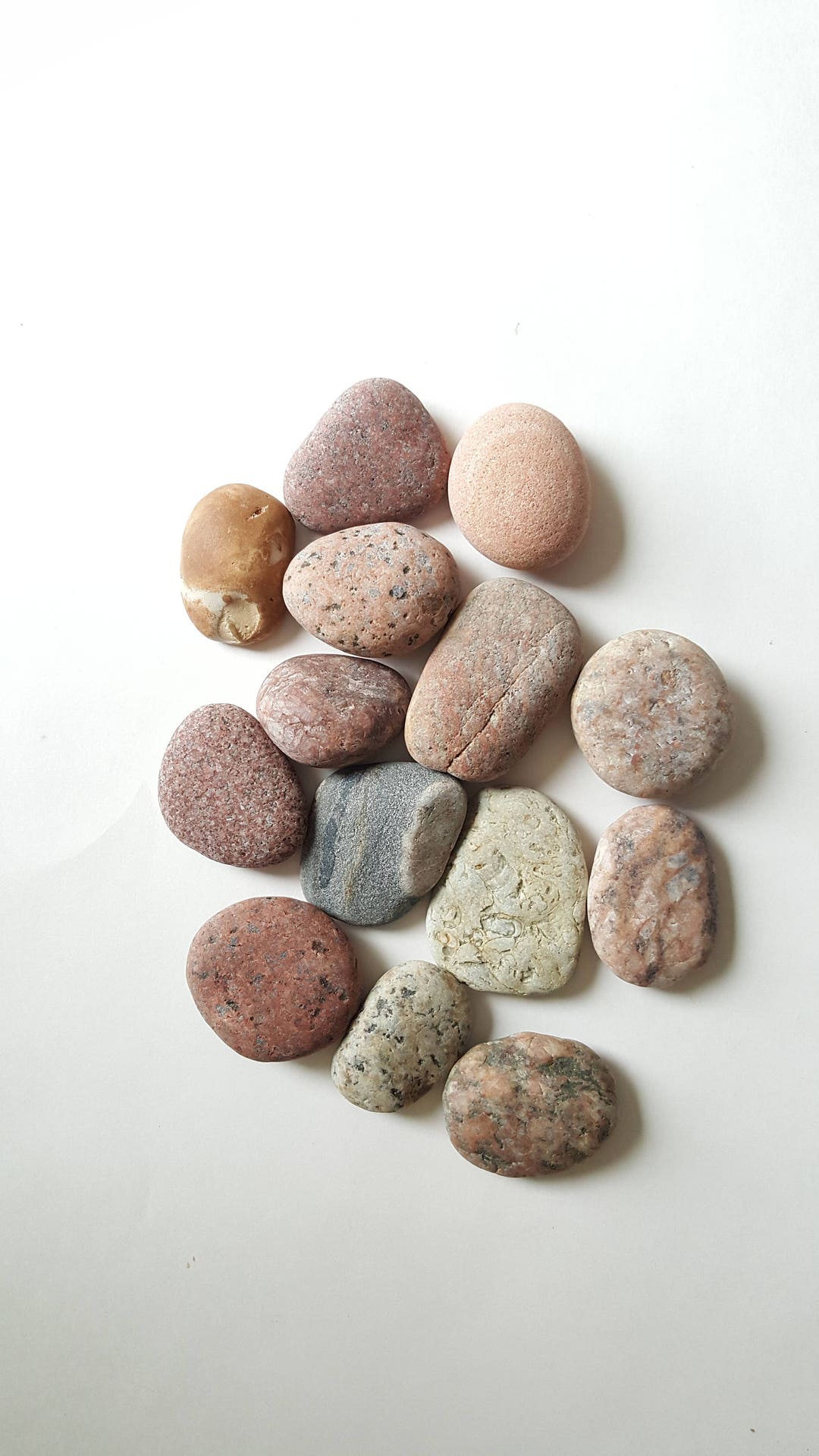 Natural Sea Pebbles Stones. Different Colours About 1,3-2" Long. Lot of ...