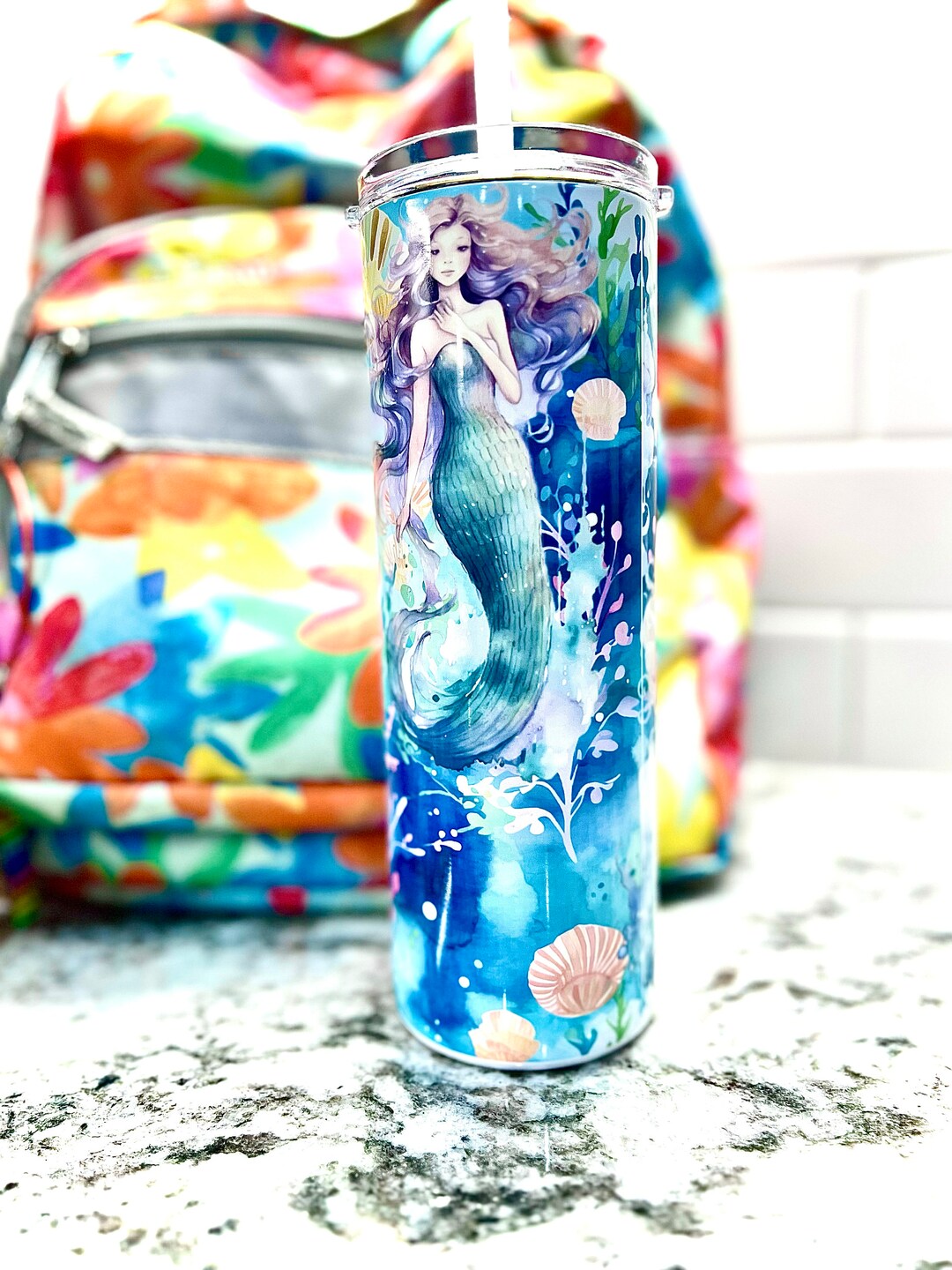 Pastel Mermaids Tumbler, Soft and Pretty! Perfect for Those Who Would ...