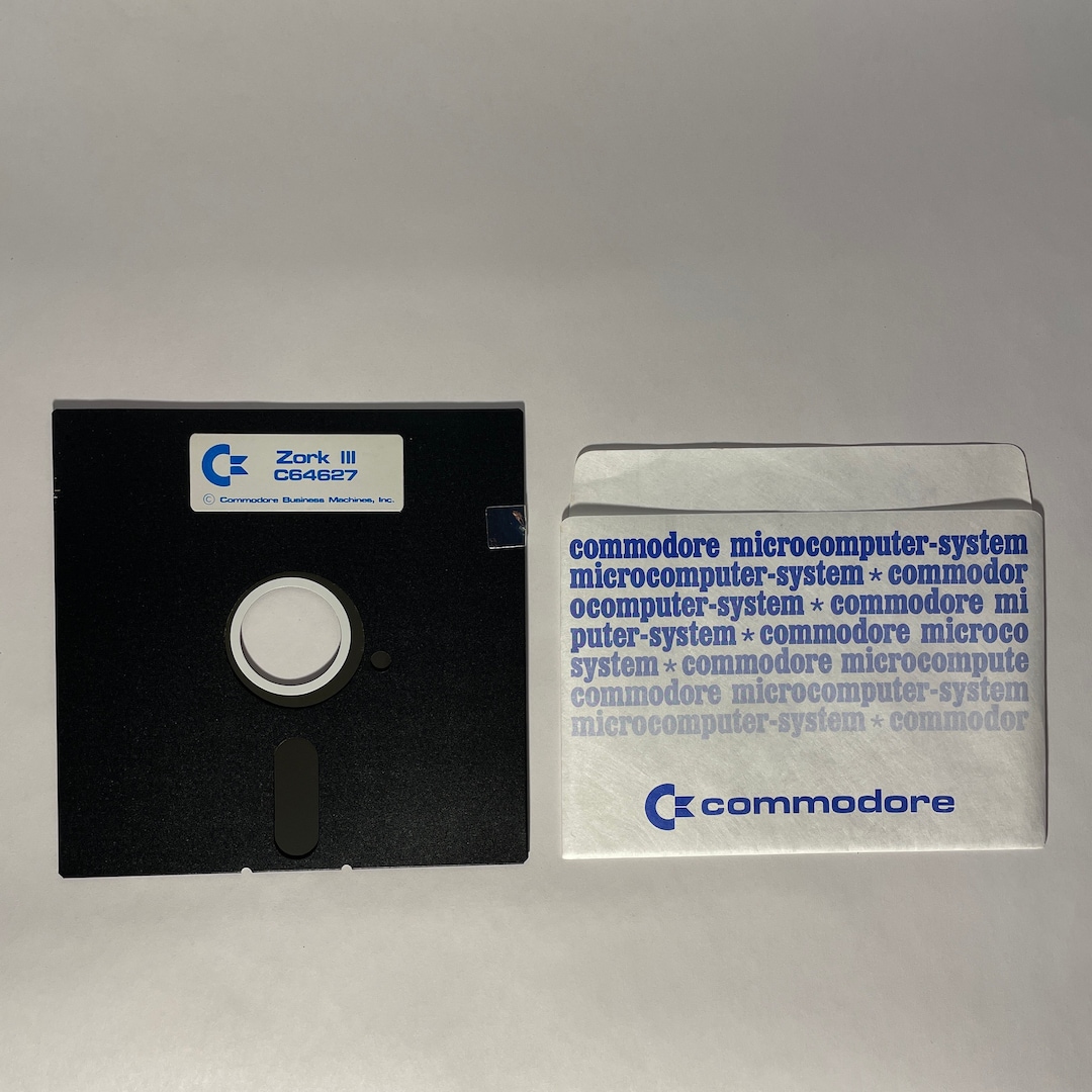 Zork III Video Game: 5.25" Commodore 64 Floppy Disk (untested) - Etsy