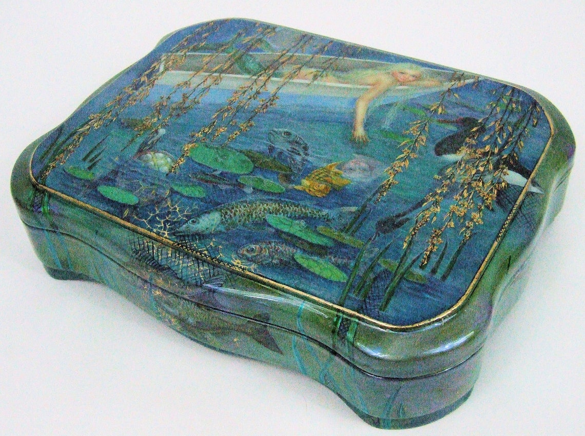 Hand Painted One of a Kind Fedoskino Russian Lacquer Box - Etsy