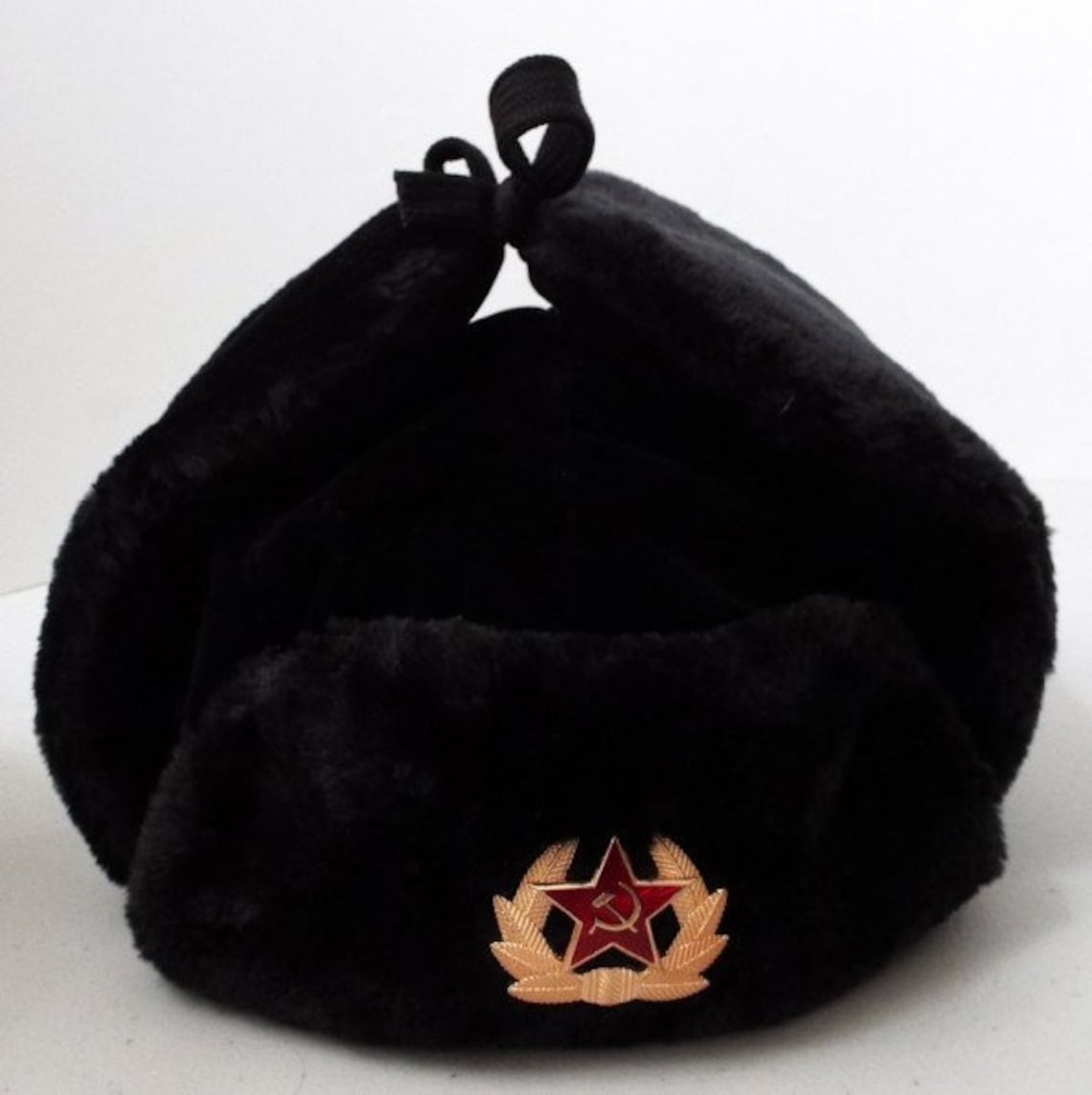 Authentic Russian Military Black sock Ushanka Hat - Etsy