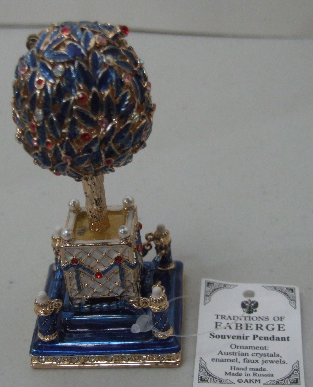 Russian Replica: "blue Orange Tree", With a Bird Inserted in the Top ...
