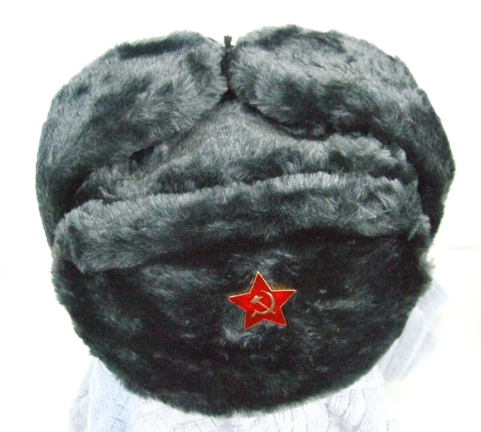 Authentic Russian Military Deep/gray Ushanka W/ Red Star - Etsy