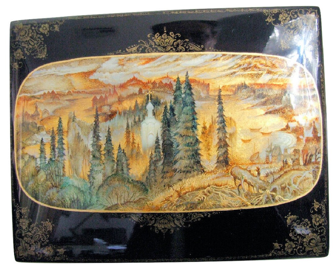 Fedoskino One of a Kind Russian Lacquer Box magic - Etsy