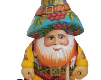Hand Carved Gnome - Etsy