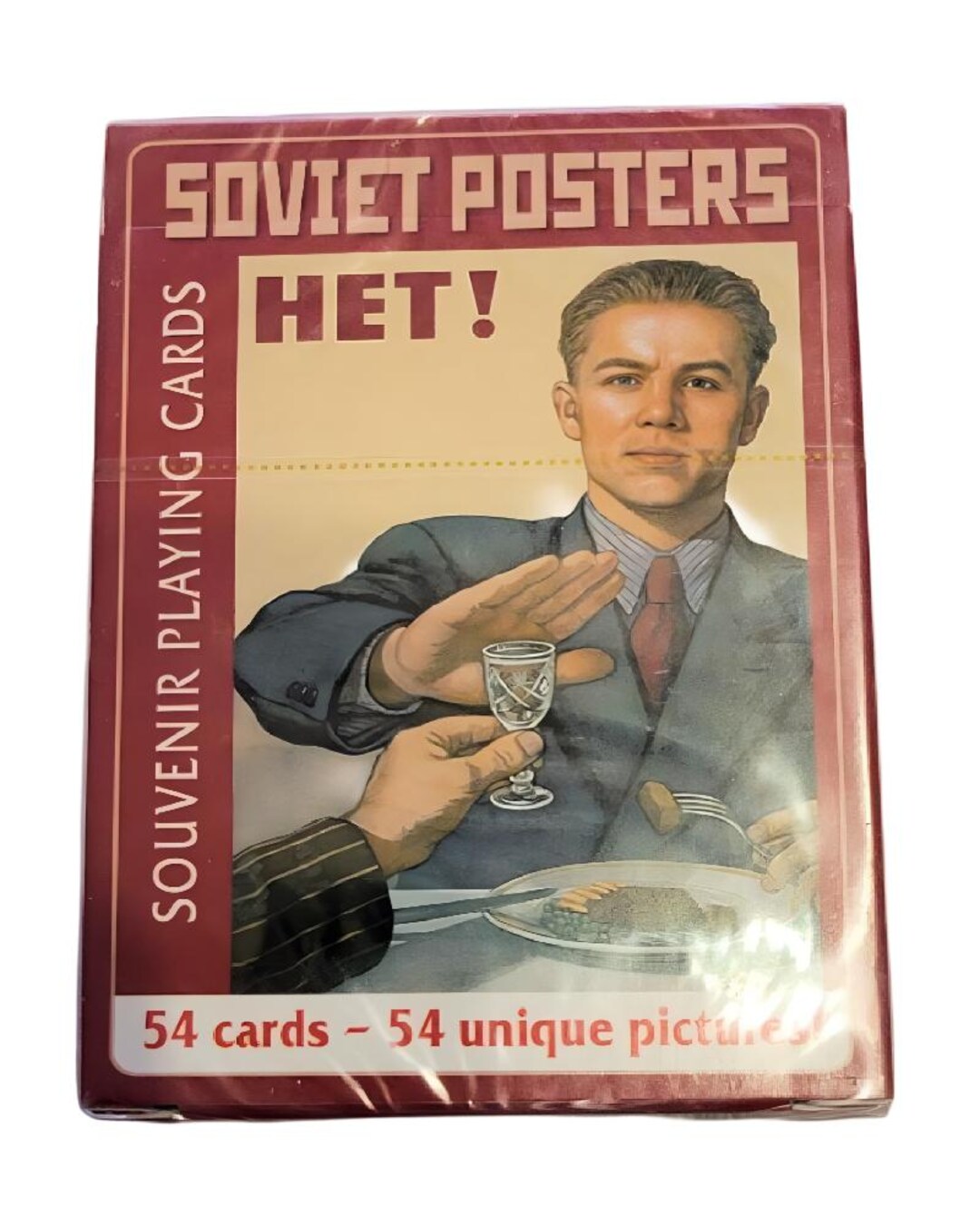 Souvenir 54 Playing Cards Deck USSR Soviet Posters No Alcohol Pack New ...
