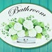 Personalized Door Sign White Hydrangea Bathroom Sign Name - Etsy