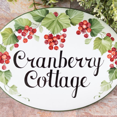 Last Name Sign Ceramic Front Door Sign Custom Door Sign - Etsy