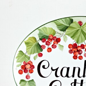 Cranberry Custom Cottage Name Sign, Ceramic House Sign, Welcome Sign ...