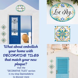 Custom Sign for Home, Ceramic Name Sign, Personalized Cottage House ...