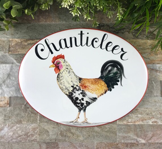 Wall Hangings Home & Living Home Décor Personalized Rooster Sign etna ...