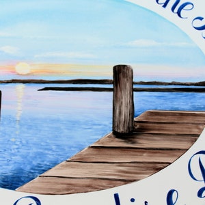 Sunset Personalized Home Sign Outdoor, Lake House Sign, Custom Address ...