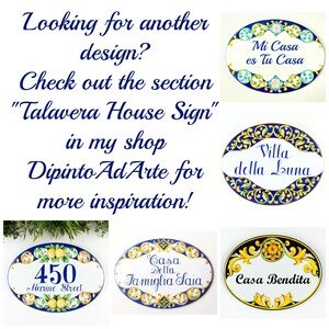 Custom Ceramic Address Sign for Home, Outdoor House Name Sign ...