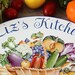 Custom Vegetable Kitchen Wall Sign | Ceramic Name Plaque, Fruit Decor ...
