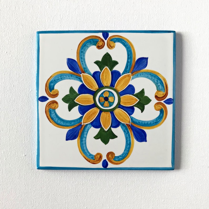 Ceramic House Numbers Tile Hand Painted Talavera, Custom Address Sign ...