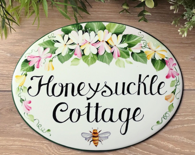 Country Cottage Sign / Personalised Cottage Sign / Cottage Name Sign ...