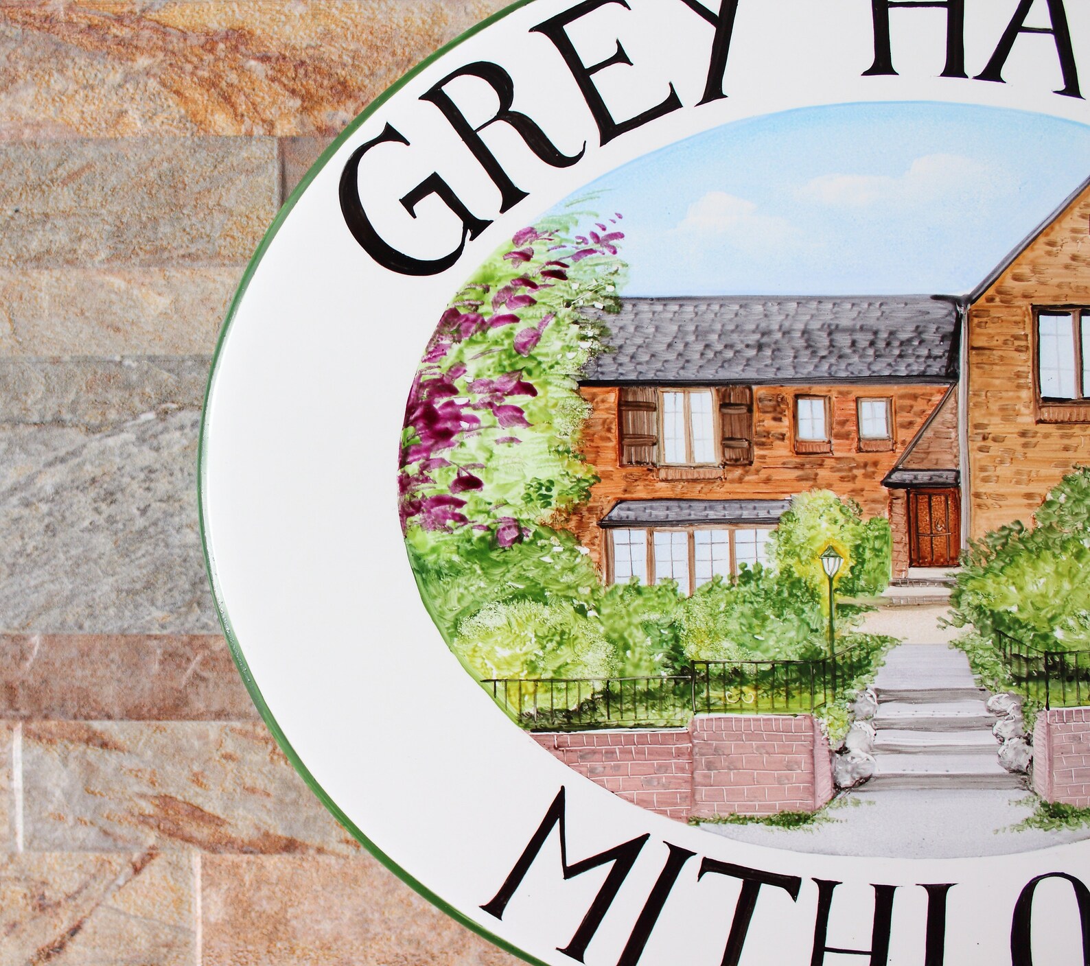 Personalized Outdoor House Name Sign Custom House Portrait | Etsy