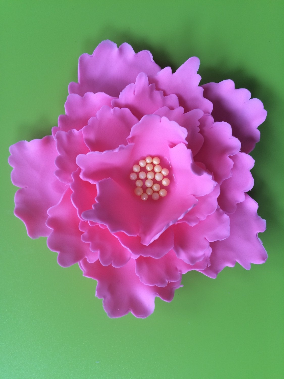 Fondant Flowers XL Pink Peony Edible Fondant Flowers Cake - Etsy
