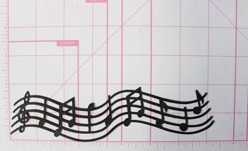 Cake Lace 2 Strip 7 Musical Notes on a Staff Sugar Strip - Etsy