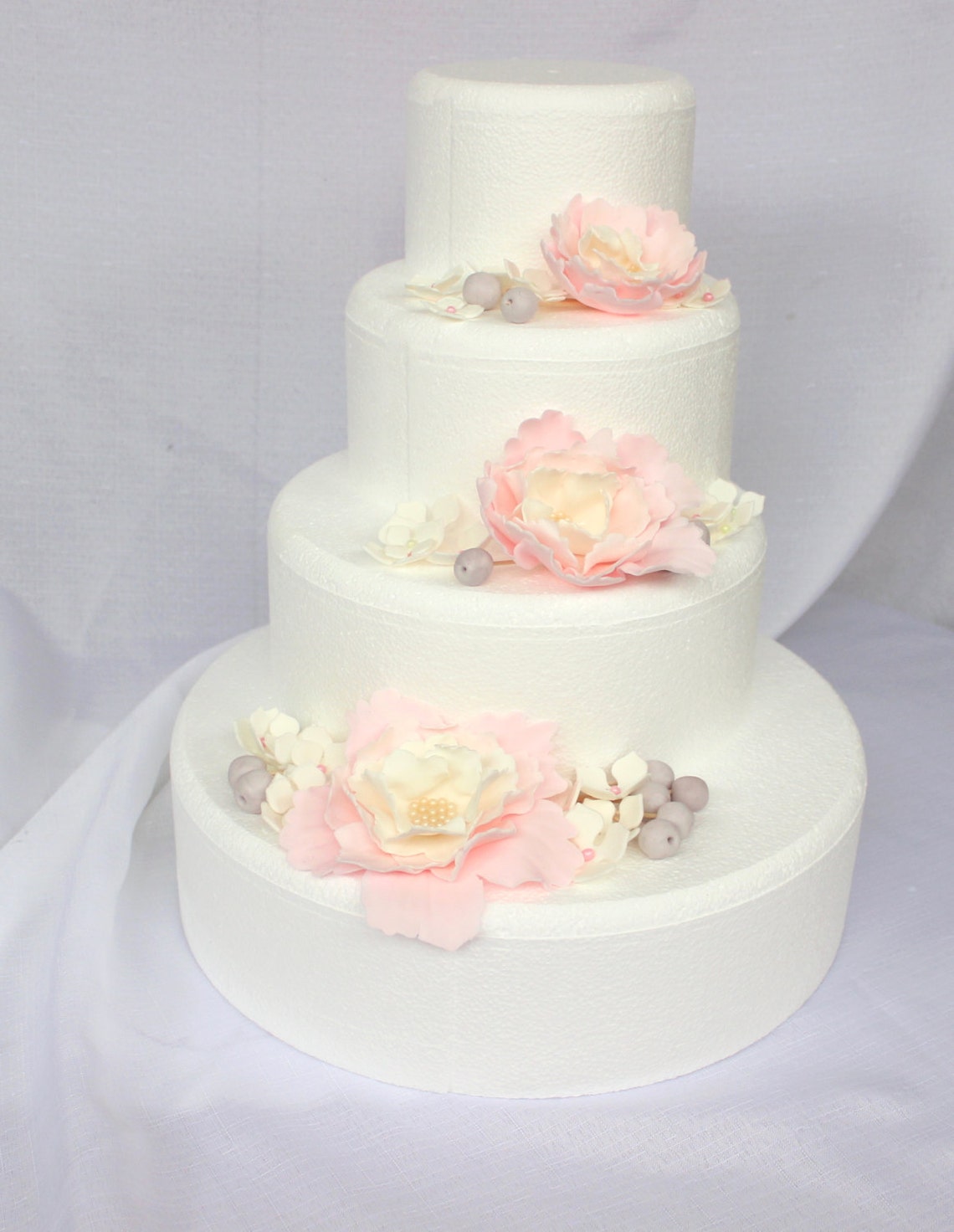 Wedding Cake Flowers 51pcs Topper Edible Fondant Flower - Etsy