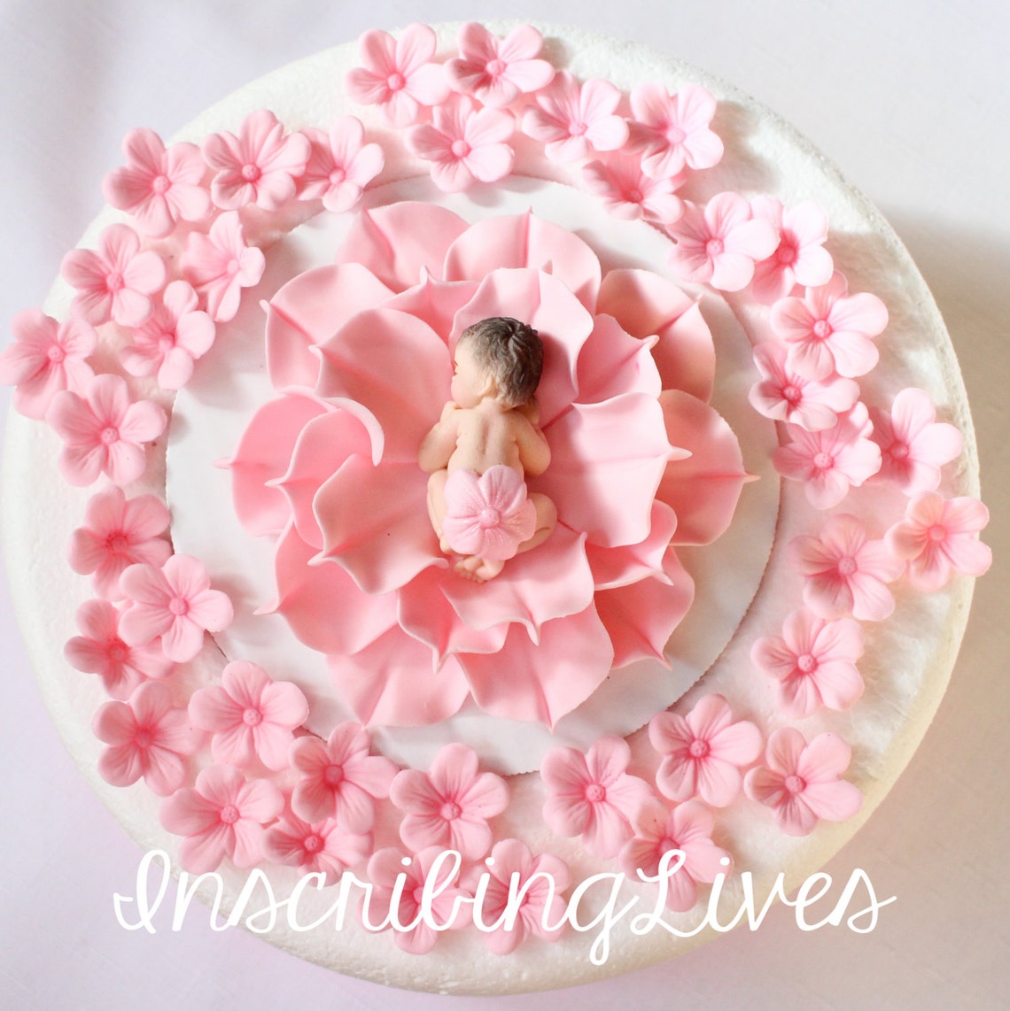 Fondant Baby Cake Topper 38pcs Baby Shower Cake Topper Baby on - Etsy