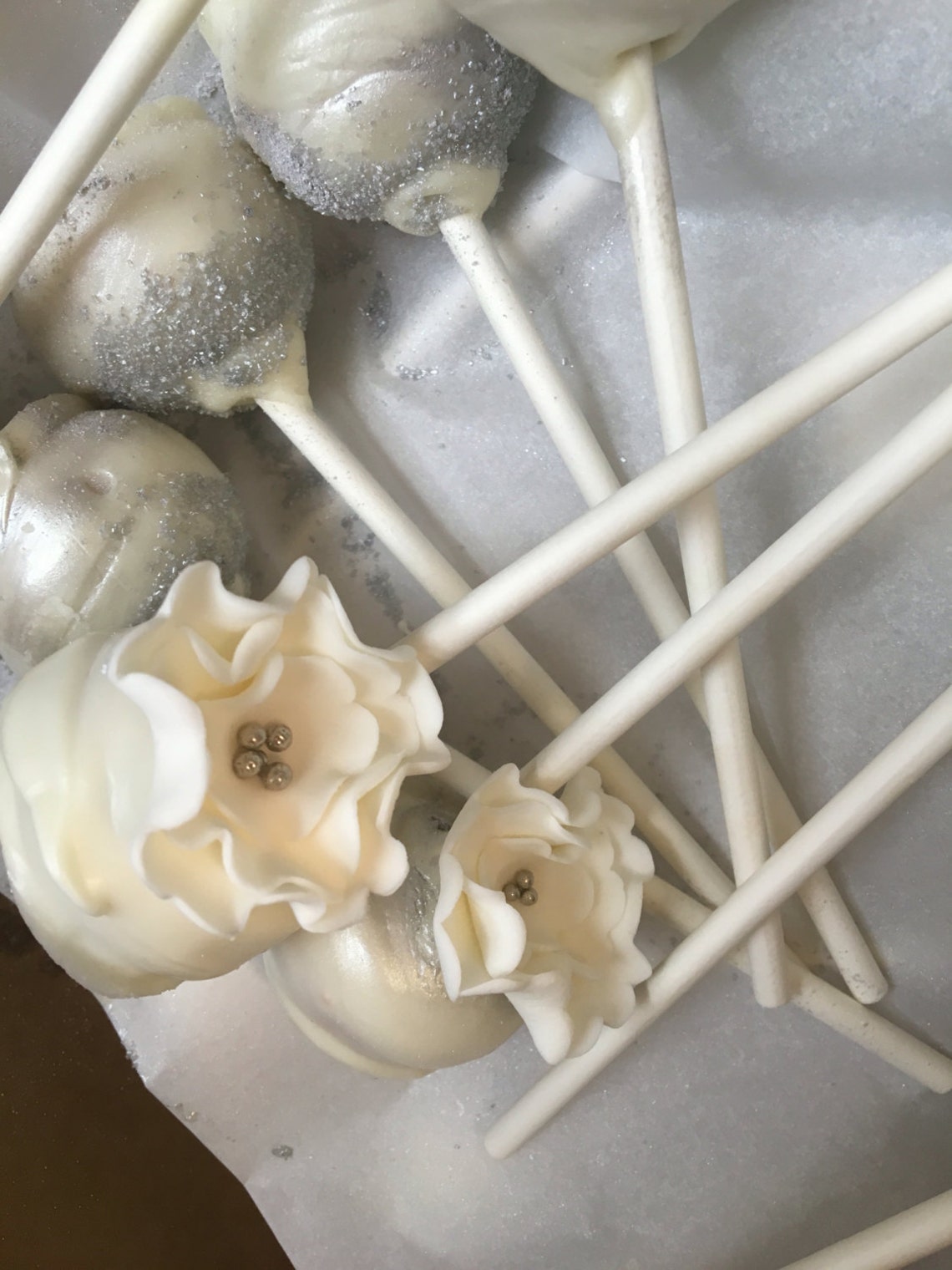 Mini Fondant Flowers Cake Pop Toppers Decorations 12pcs Edible - Etsy