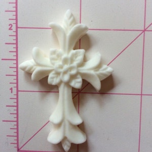 Cross Fondant Topper 12pcs Baptism Cupcake Toppers Edible Favors ...