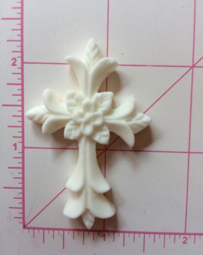 Cross Fondant Topper 12pcs Baptism Cupcake Toppers Edible - Etsy