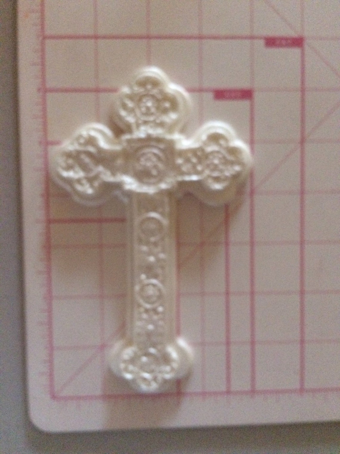 Cross Cake Topper Christening Cake Topper Edible Fondant - Etsy