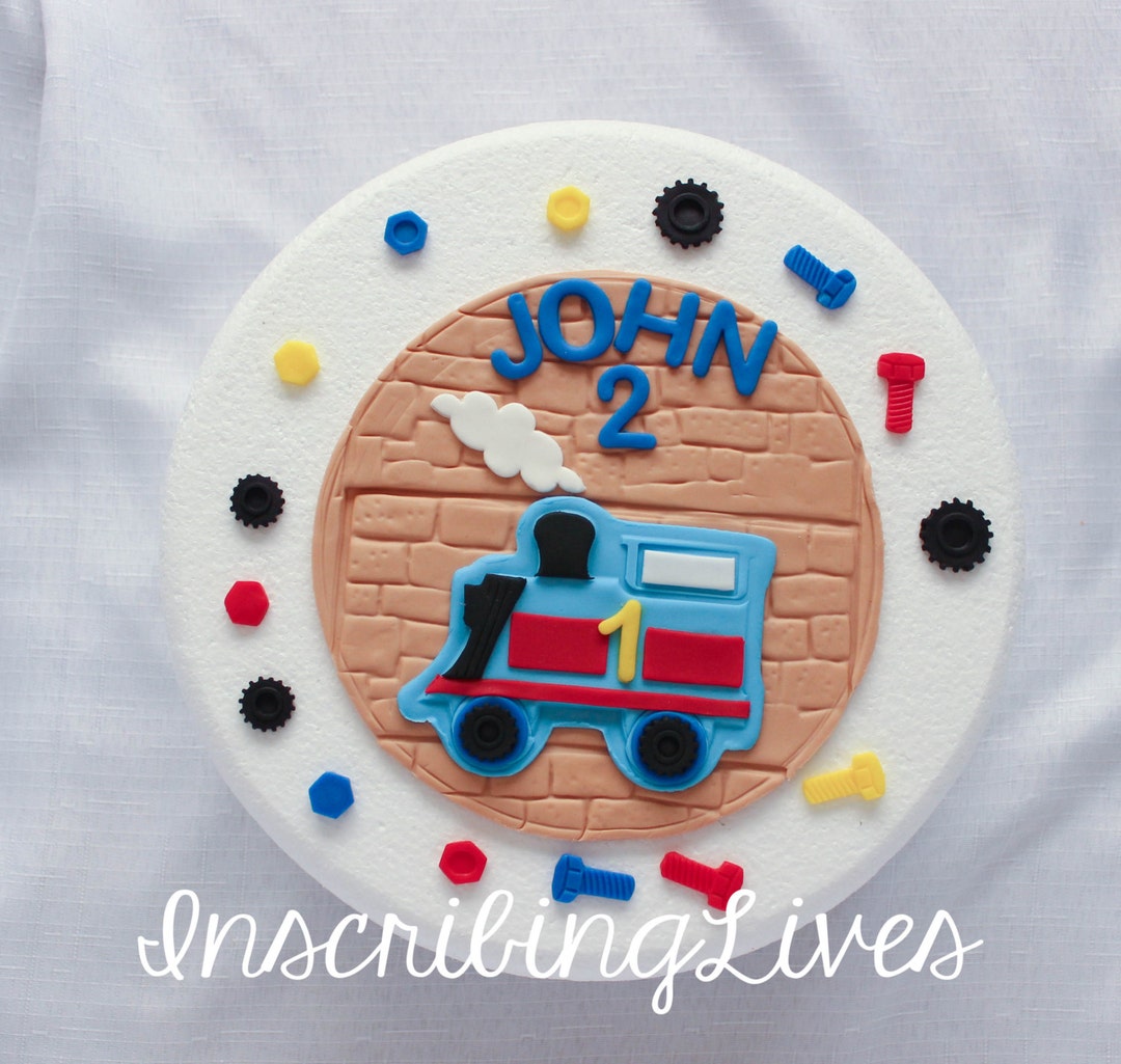 Fondant Train Cake Topper Birthday Cake Topper 13pcs 6 - Etsy