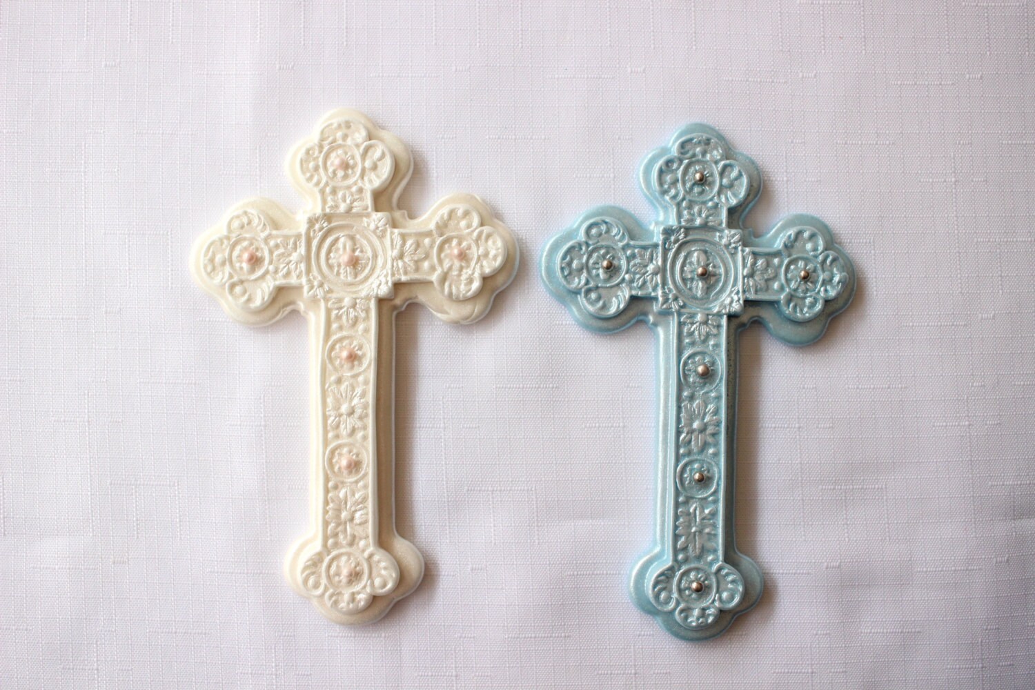 Cross cake topper Christening cake topper 1 edible fondant | Etsy