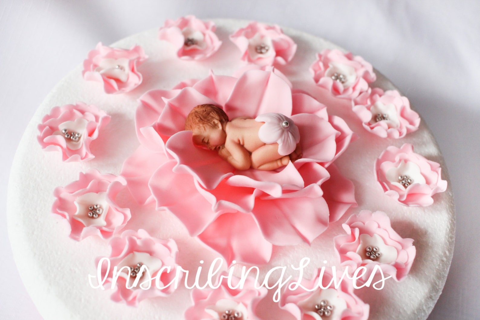 Fondant Cake Topper 14pcs Baby Shower Cake Topper 3D Baby on - Etsy